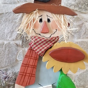 Scarecrow Porch Decor, Greeter Primitive Fall Decor, Fall Porch, Fall ...