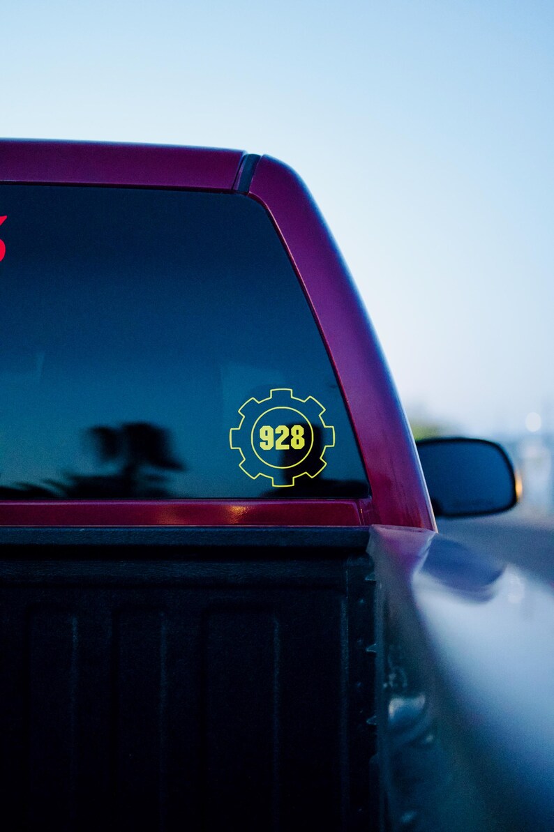 Custom Fallout Vault Zip Code Decal Bumper Sticker - Etsy