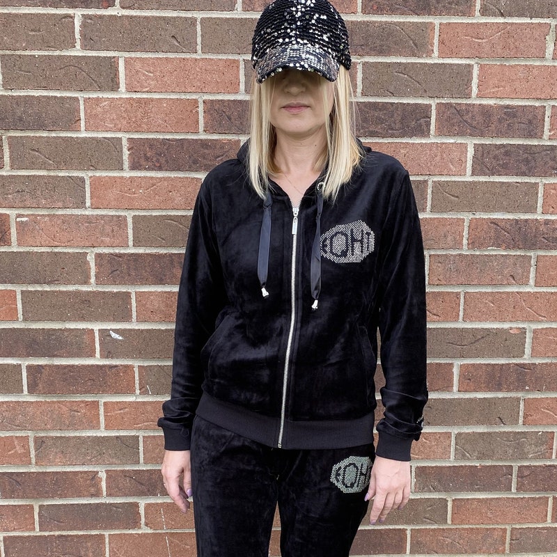 Rhinestone Tracksuit - Etsy