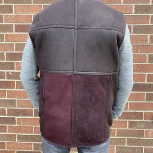 New Genuine Sheepskin Leather Vest Turkish Made Mens Body Warmer ...