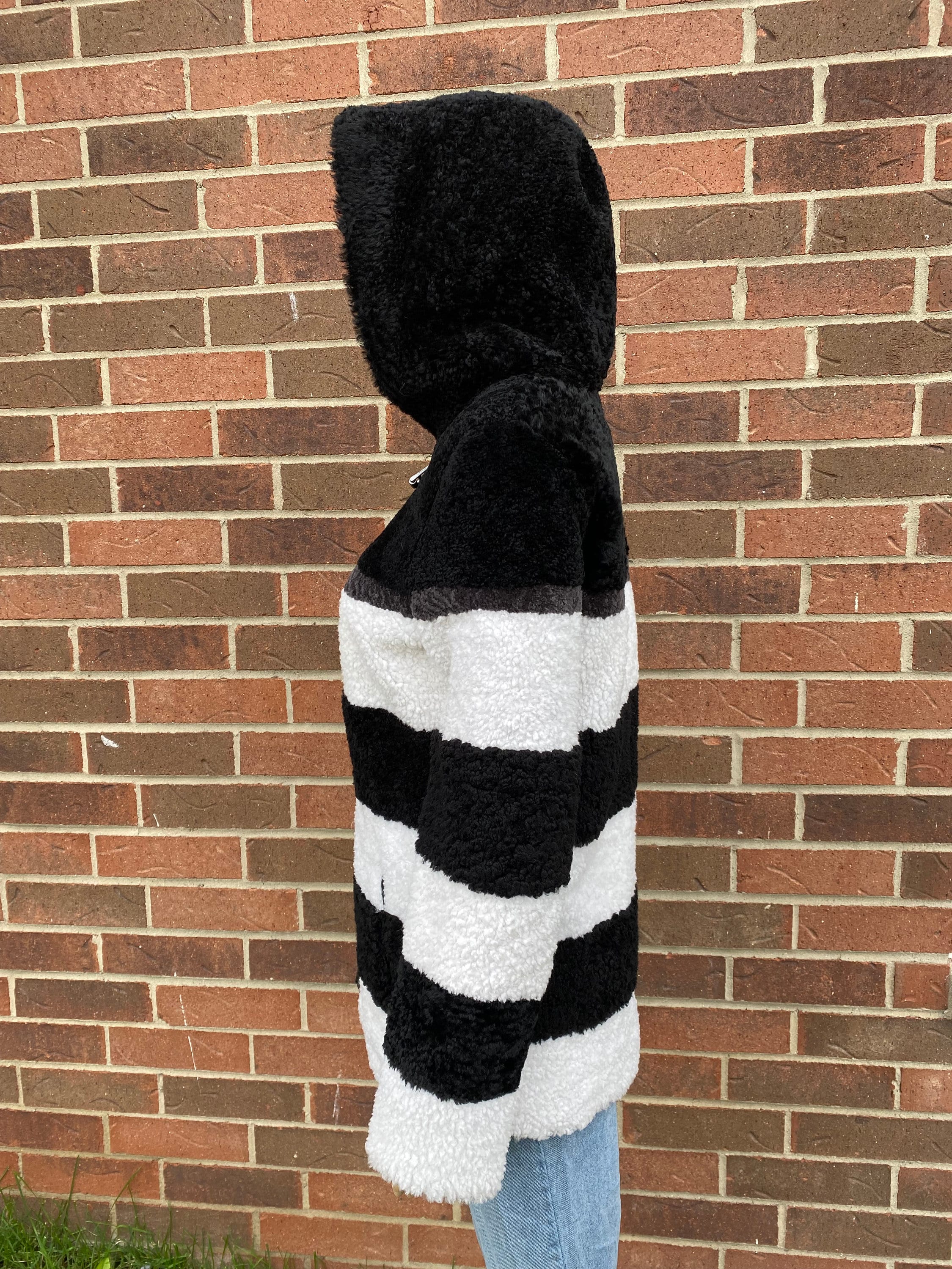 LUXURIOUS Real Astrakhan Karakul Fur Hooded Winter Warm Cute Fancy Lady ...