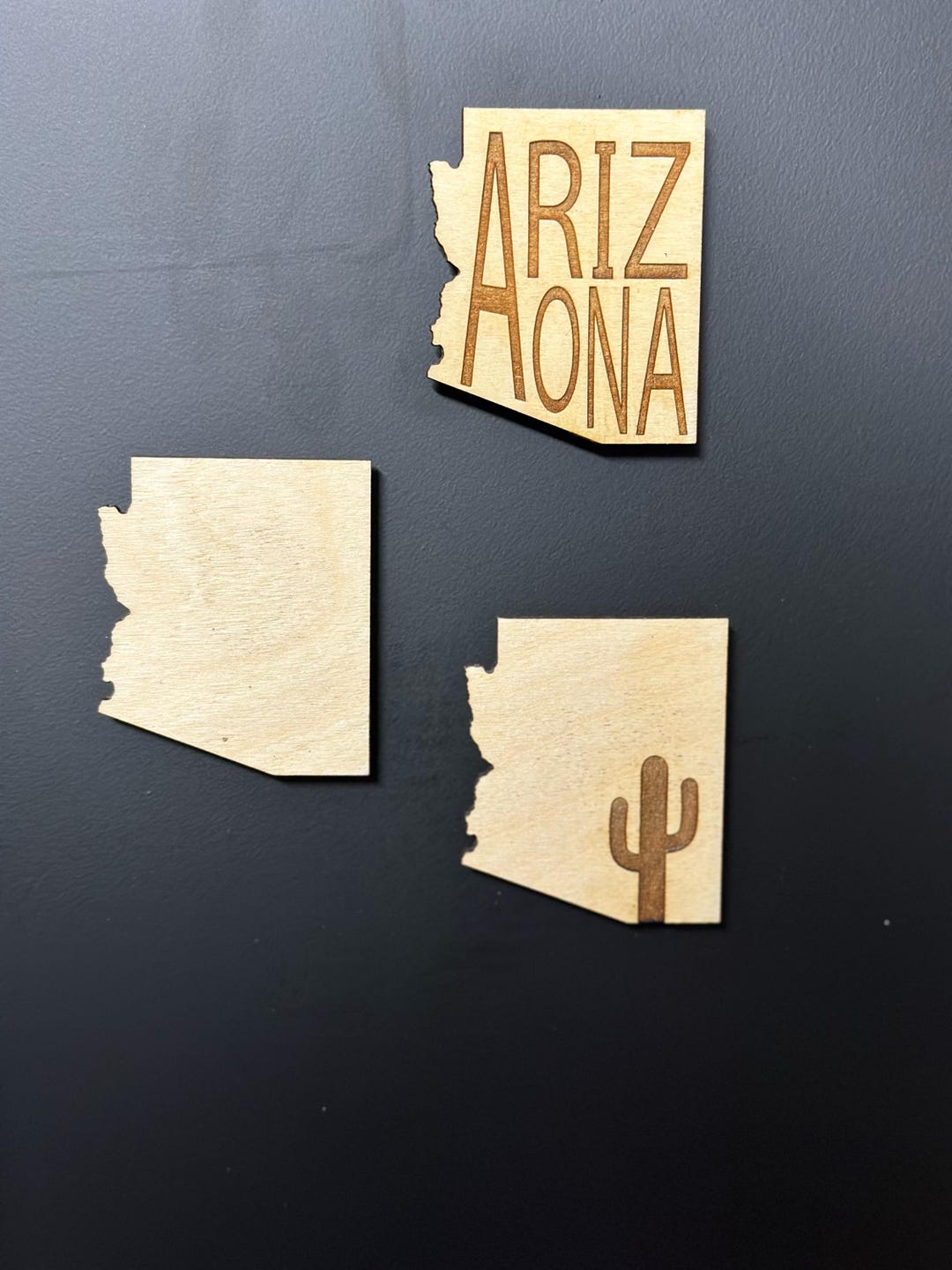 Arizona State Magnet - Cactus Magnets - Refrigerator Magnet - AZ Wooden ...