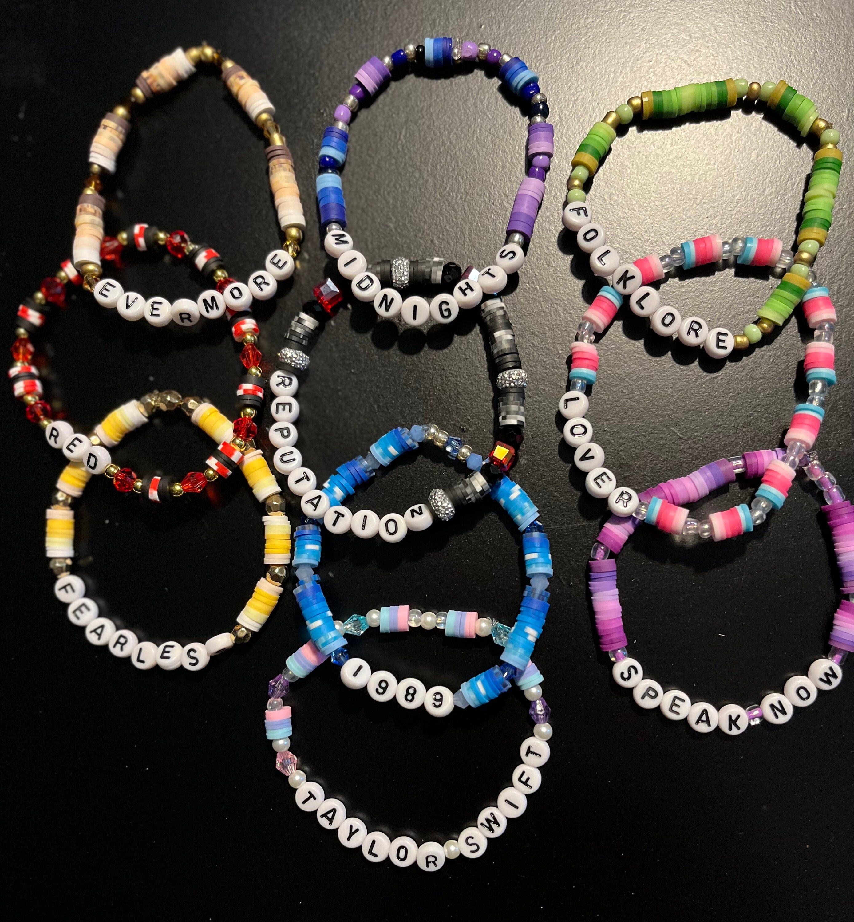 Taylor Swift Eras Tour & Movie Lyrics Bracelets. Swifty Making - Etsy ...