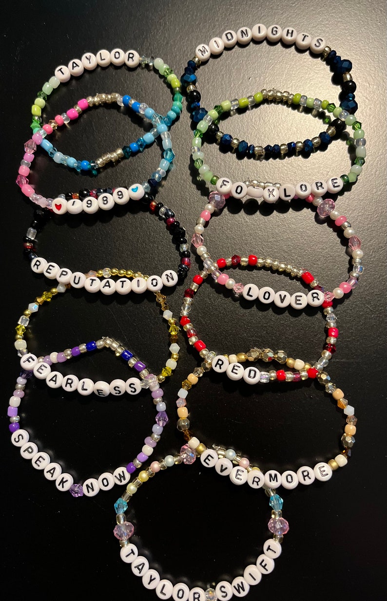 Taylor Swift Eras Tour & Movie Bracelets. Swifty Making Beautiful ...