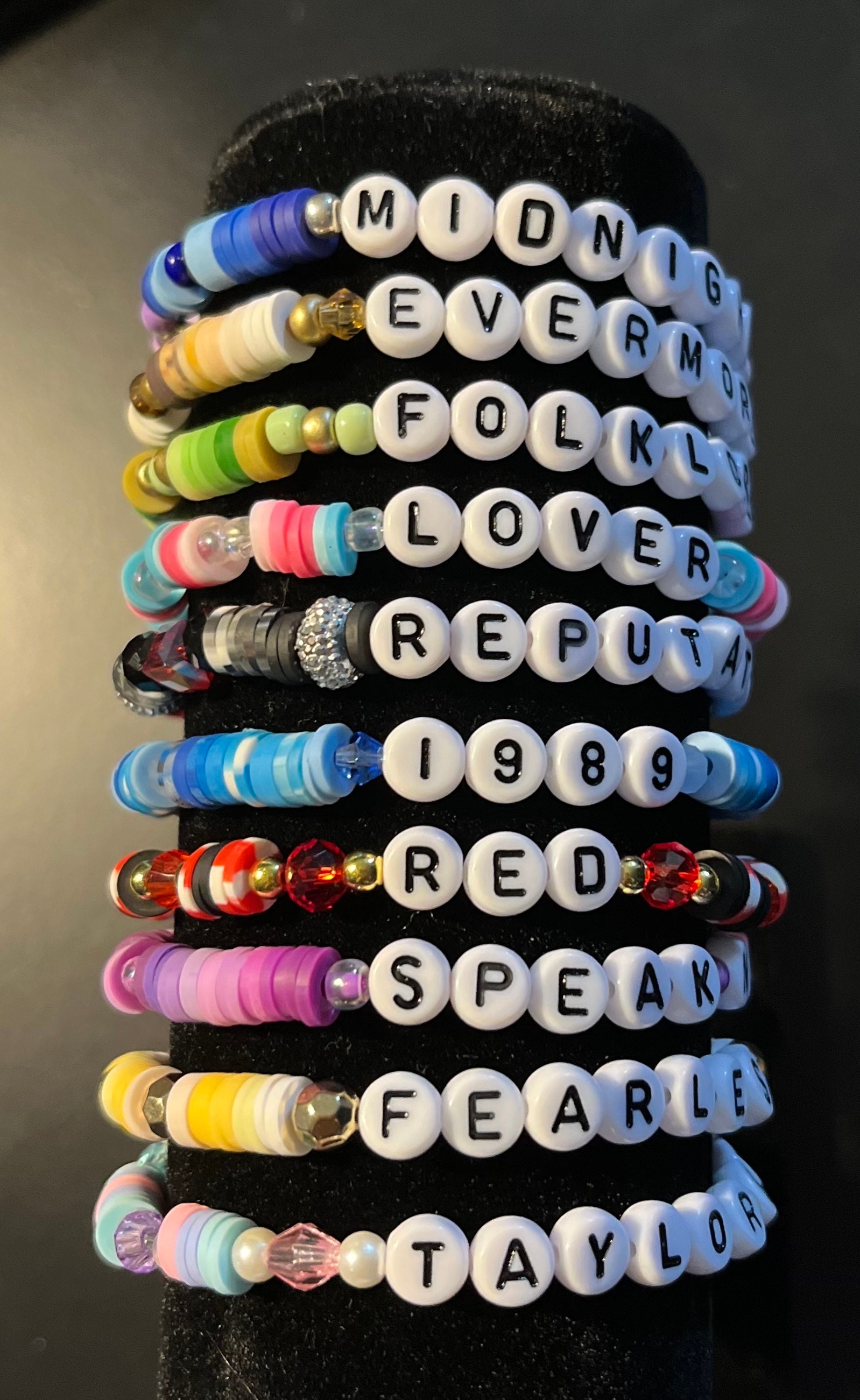 Eras Tour Beaded Bracelet: Album Names, Lyrics, Songs - Etsy