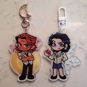 TWAU Bigby Wolf & Snow White // Acrylic Charms - Etsy