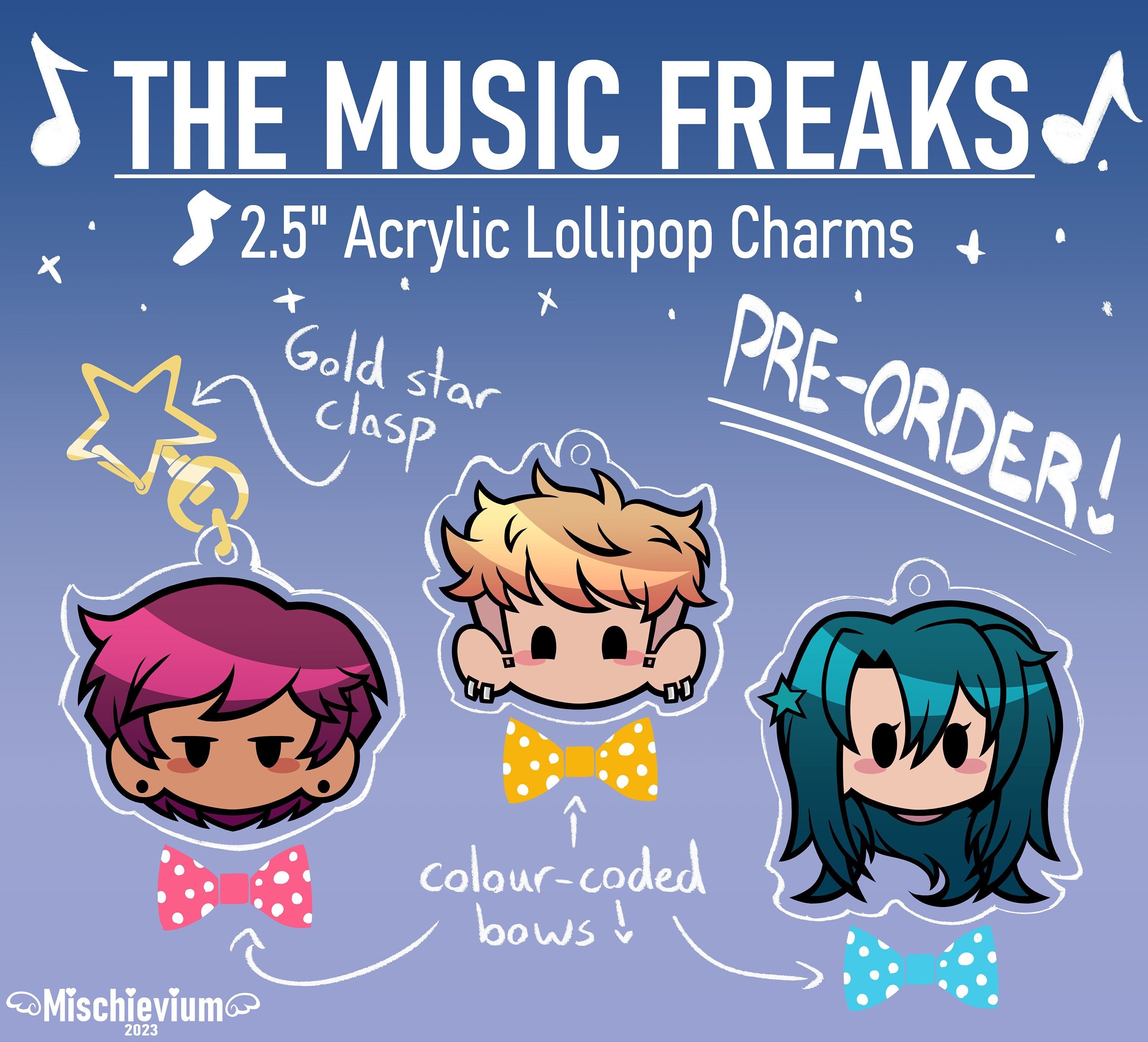 TMF Drew Jake & Hailey // Acrylic Lollipop Charms - Etsy Canada