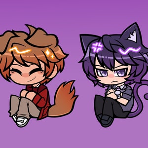 TMF - Animal Milly, Luke, Zander, & Drew // Epoxy Charms - Etsy