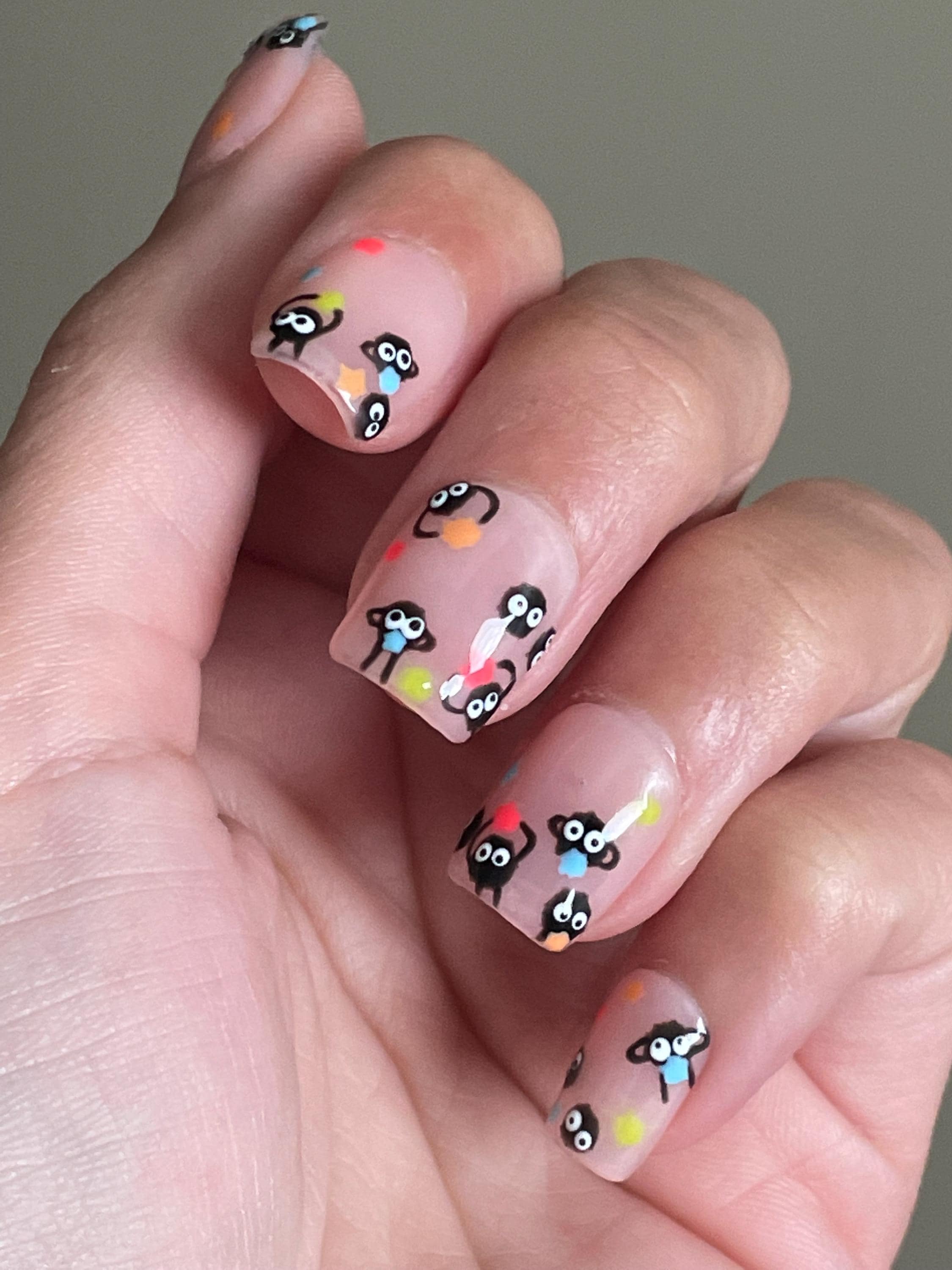 Soot Sprites || Luxury Press on Nails | Reusable | Hand Painted | Made ...