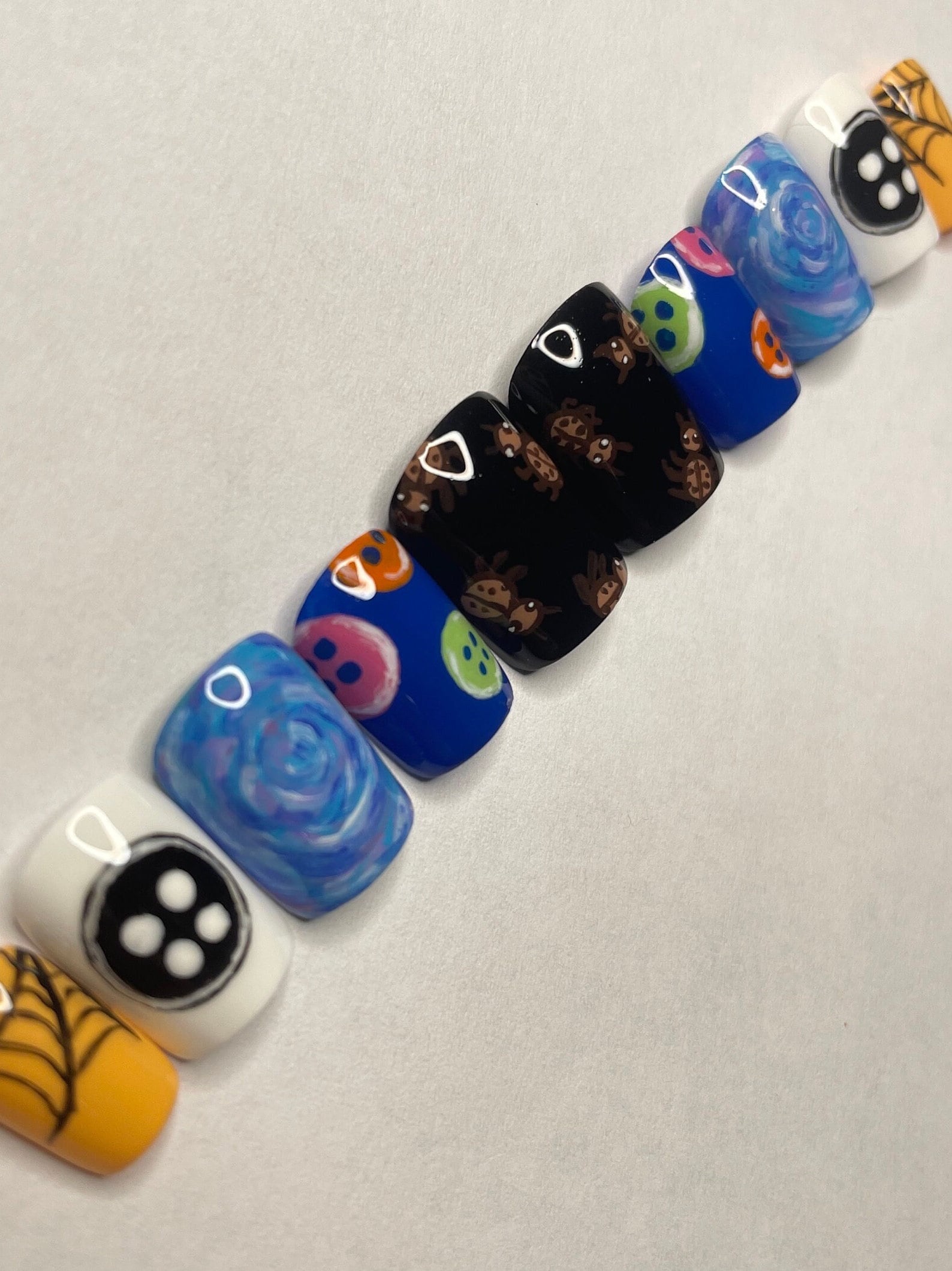 Coraline Fandom Nails Hand Painted Press on Nails Made - Etsy