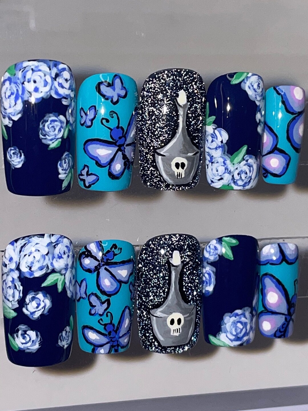 Corpse Bride || Fandom Nails || Luxury Press on Nails | Reusable | Hand ...