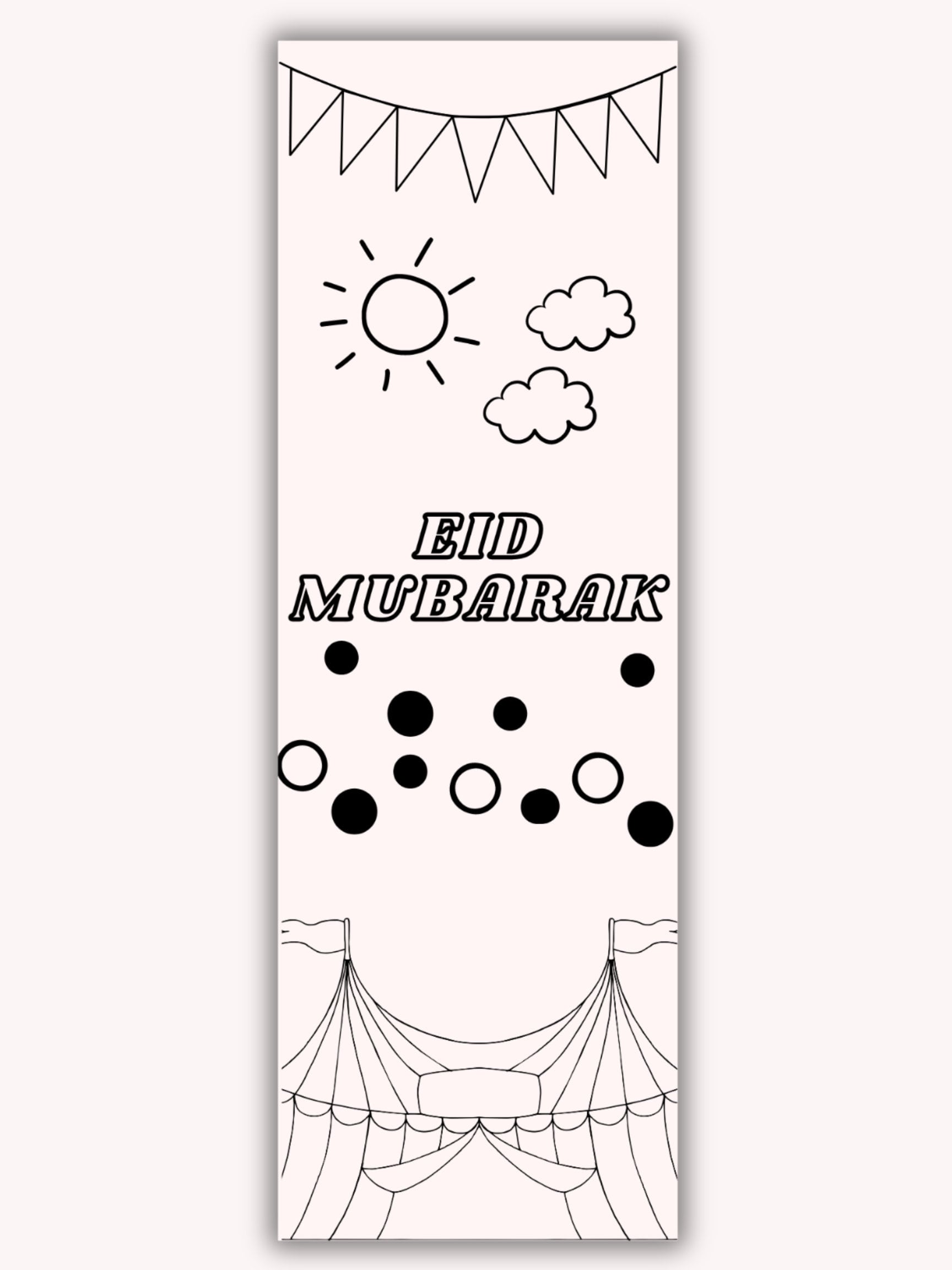Printable Coloring Islamic Bookmark Set of 3 Eid Gifts for Children ...