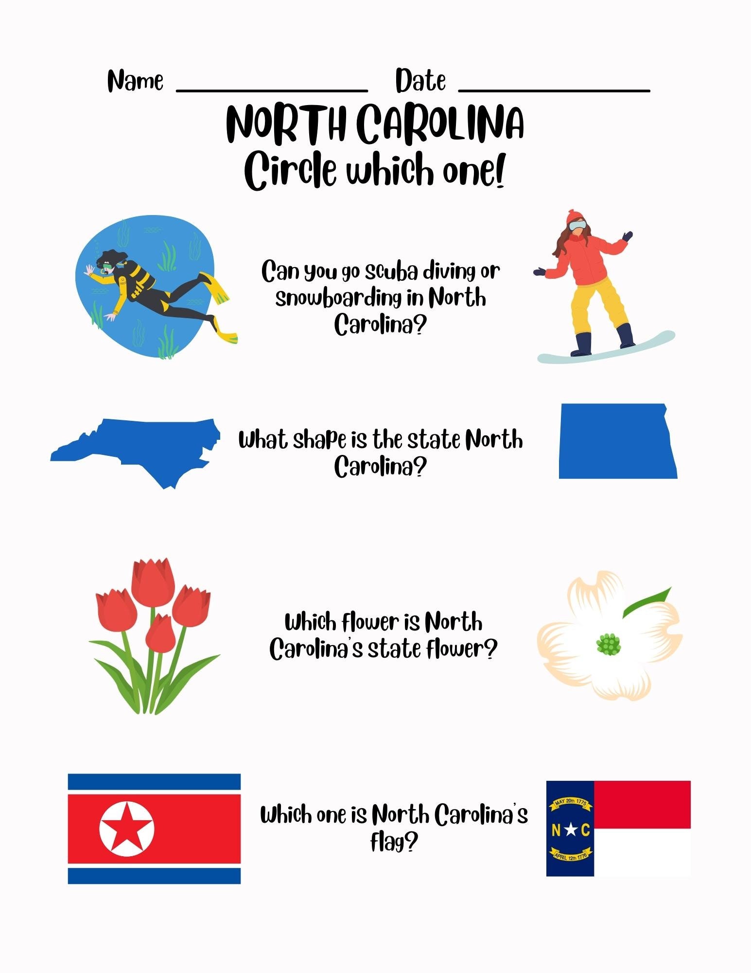 Mads4learning Travel the 50 States Curriculum Packet Preschool to ...