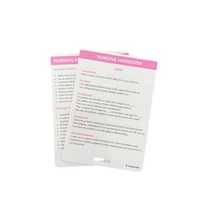 Nursing Handover Nursing Reference Card Nurse Badge Cards Med Surg ...