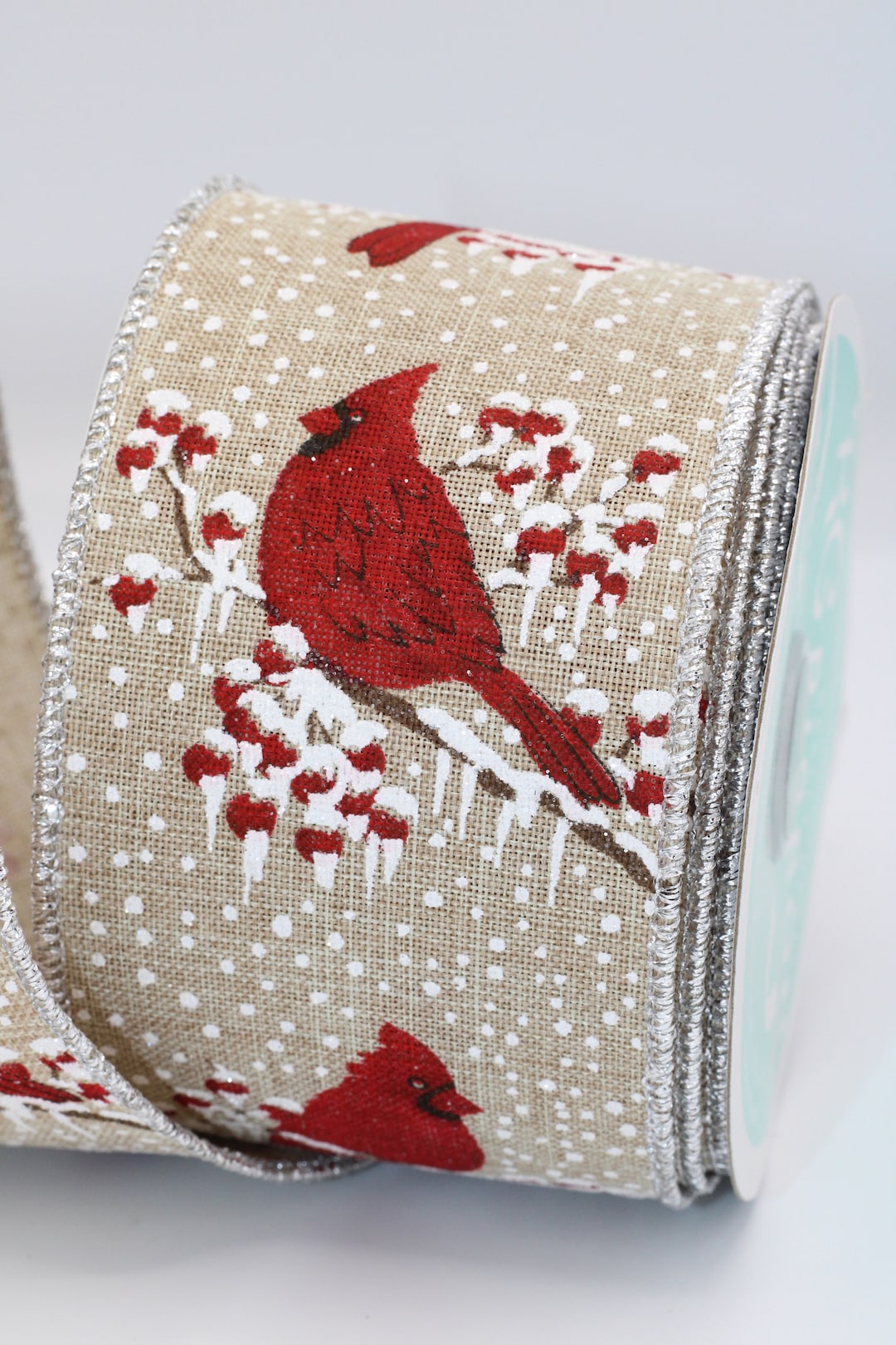 Cardinal Ribbon ,2.5, Red Cardinal, Christmas Ribbon, Holiday Ribbon - Etsy