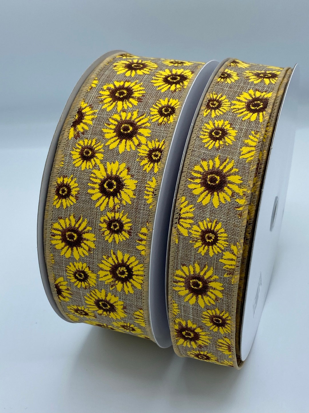 Sunflower Ribbon, 2.5, 1.5, Fall Ribbon, Autumn Ribbon - Etsy
