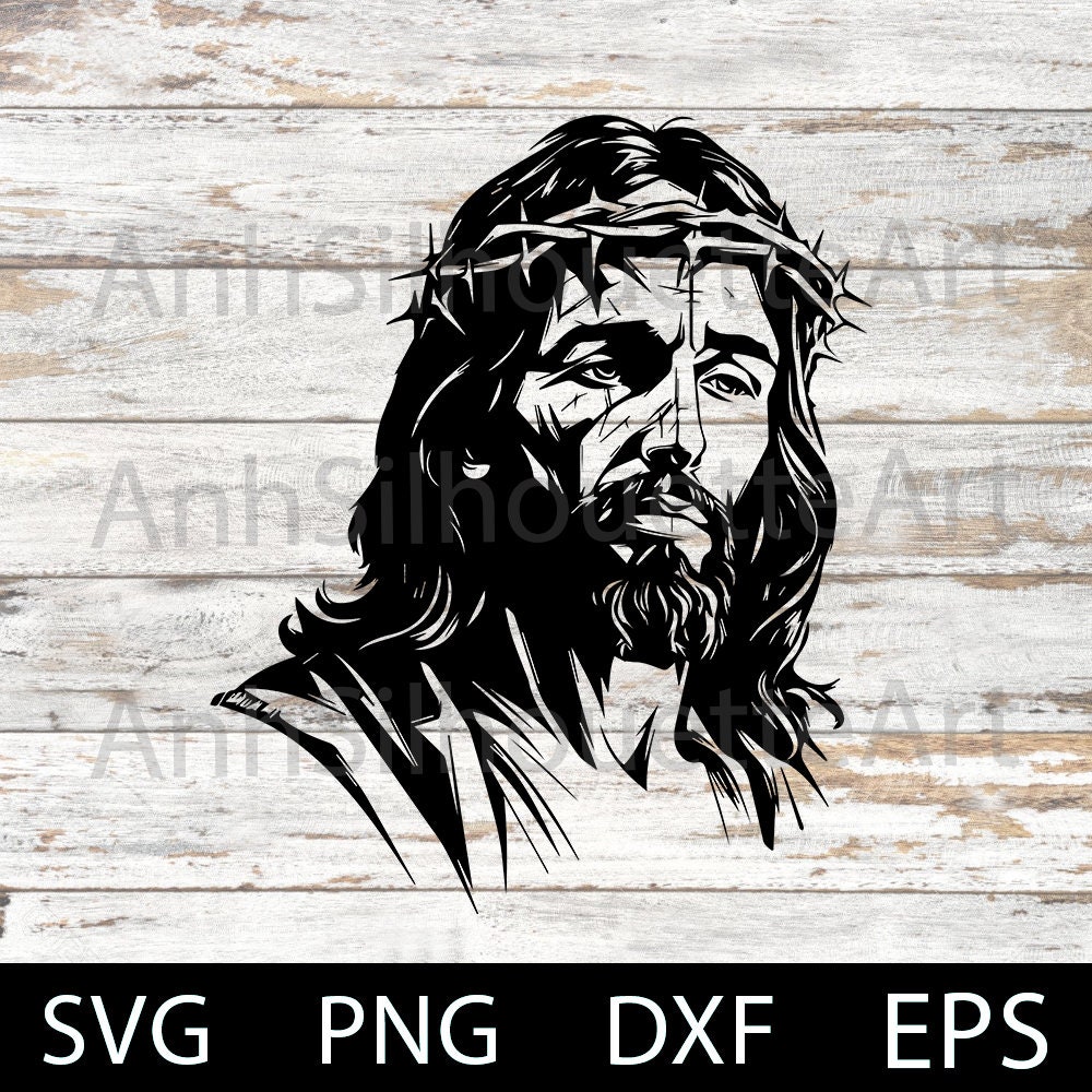 Jesus and Cross Laser Cut File, Faith, Jesus Dxf, Cross Christian ...