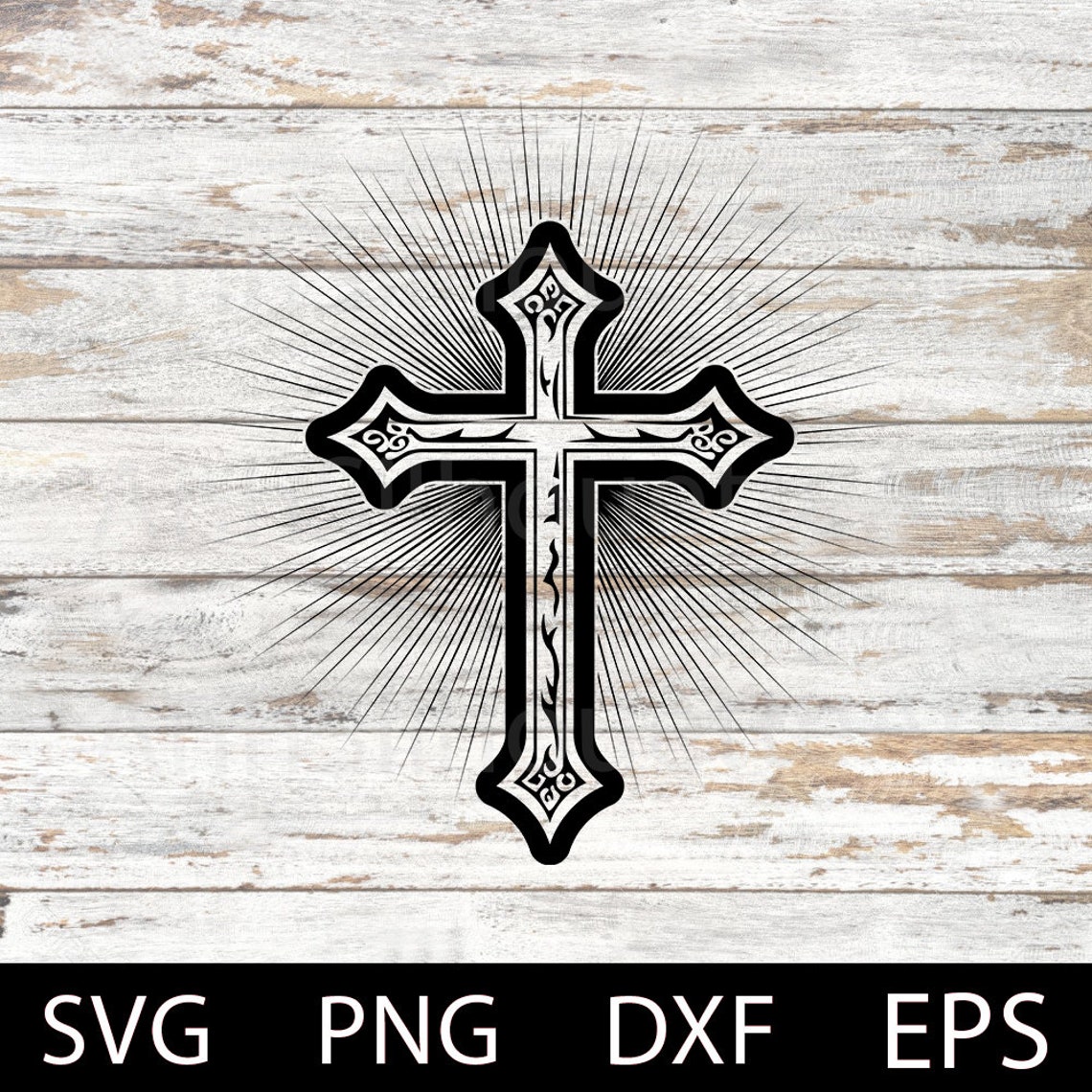 Vintage Cross Svg, Cross Svg, Faith Svg, Christian Cross, Jesus Svg ...