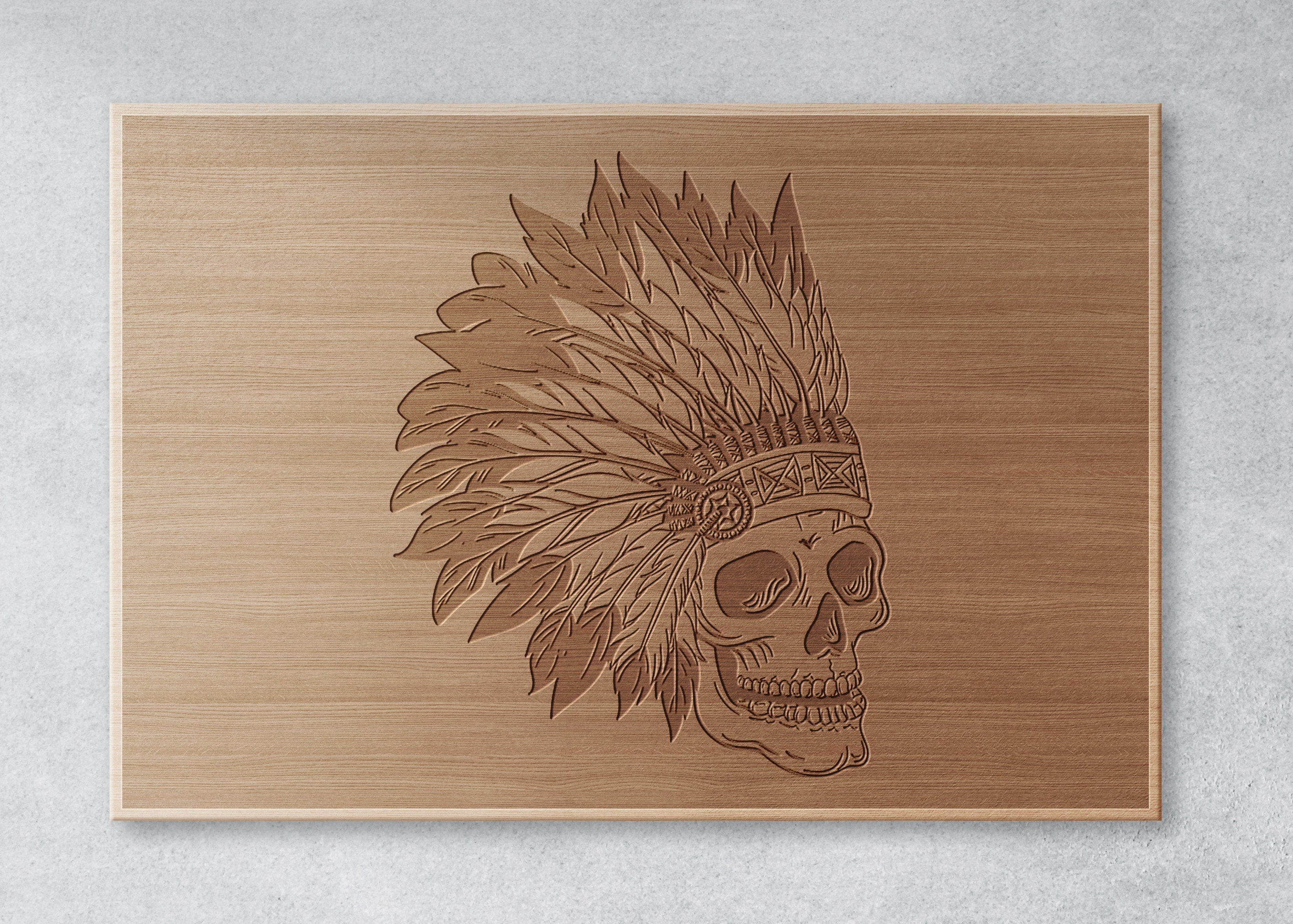 Indian Skull, Native American Svg, American Indian Laser Cut File ...
