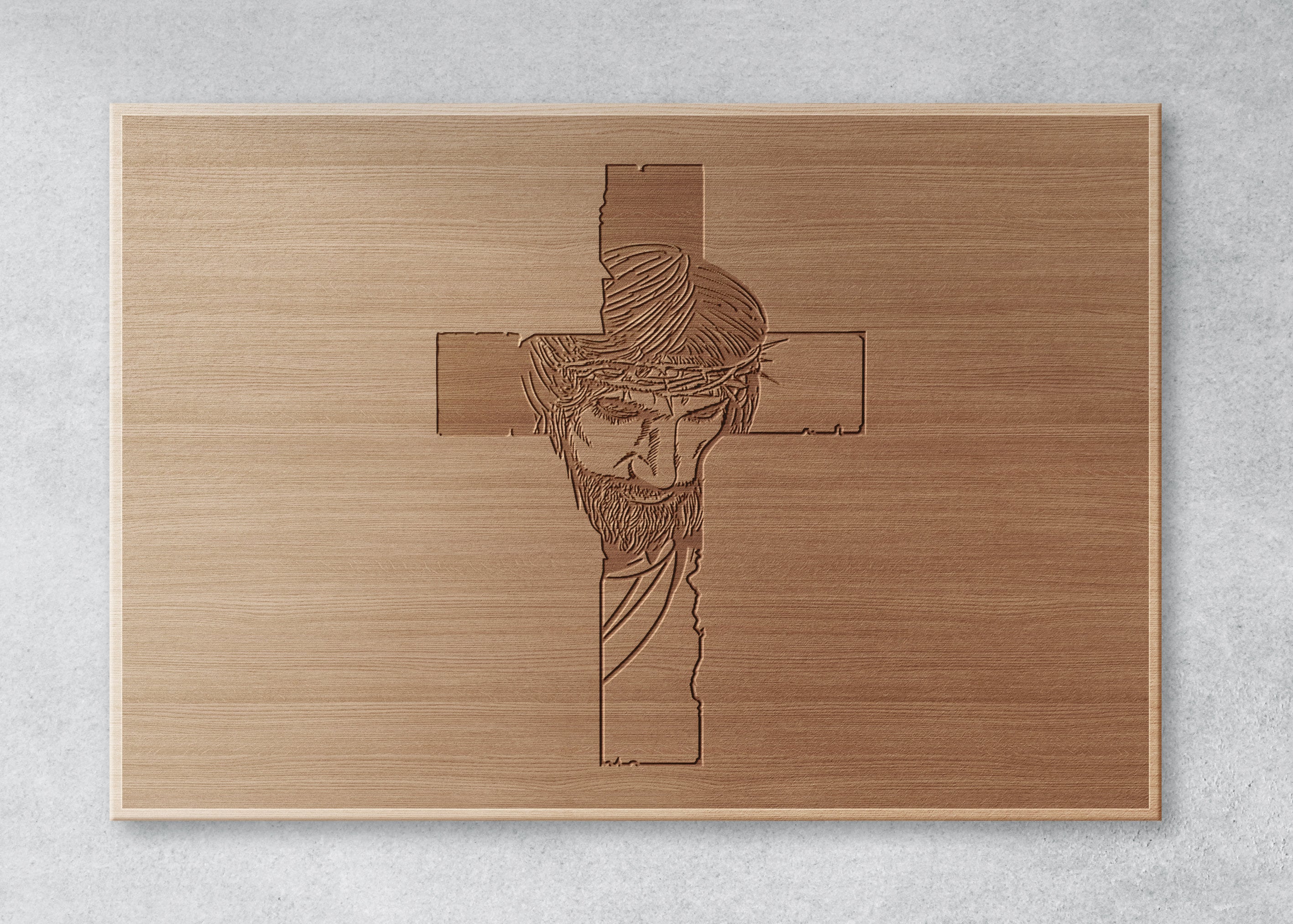 Jesus and Cross Laser Cut File, Faith, Jesus Dxf, Cross Christian ...