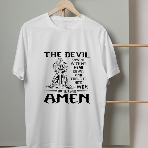 Kneeling Knight the Devil Saw Me With My Head Down - Etsy