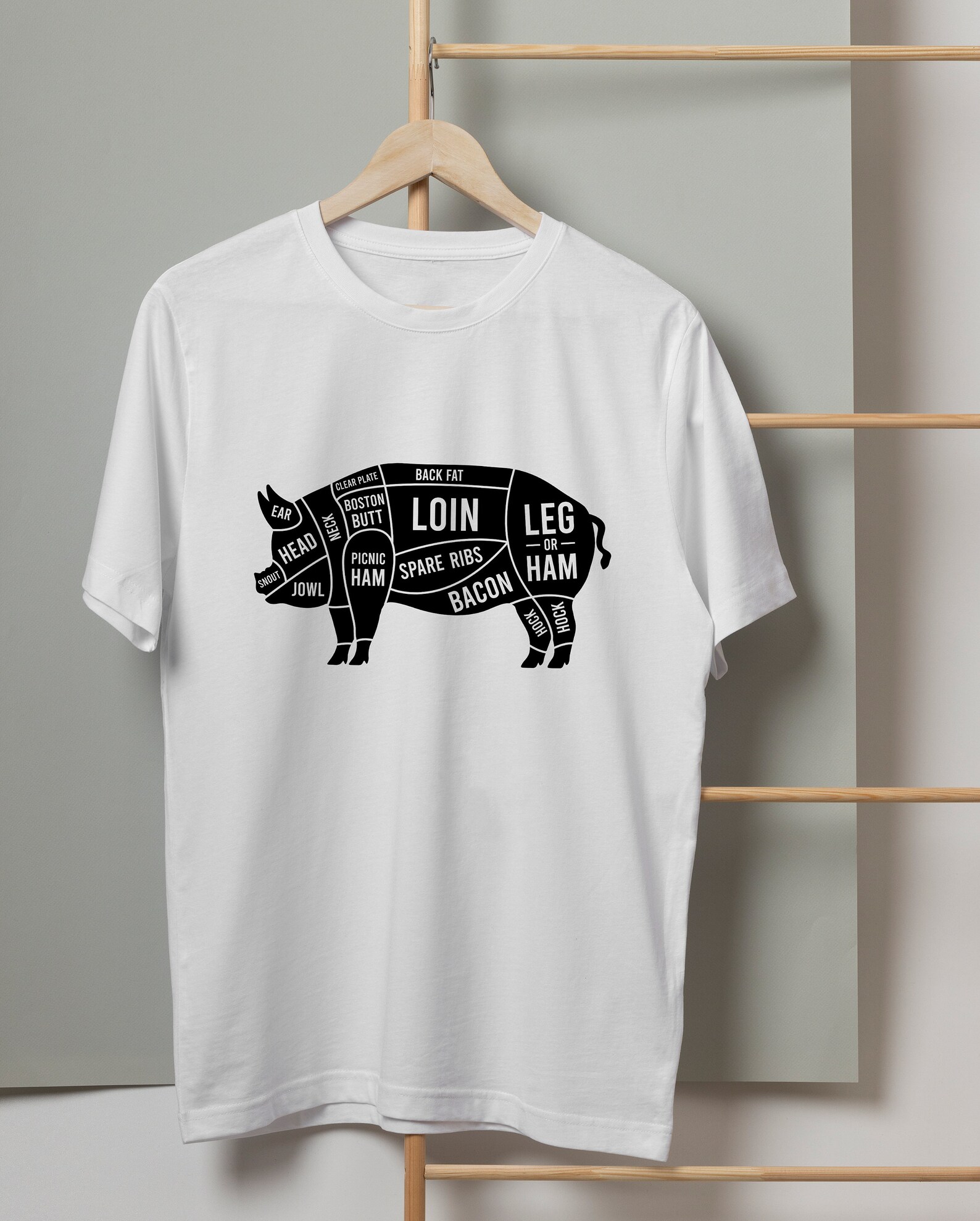 Pork Butcher Guide Svg, Butcher Chart, Butcher Diagram, Kitchen Butcher ...