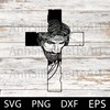 Jesus and Cross Laser Cut File, Faith, Jesus Dxf, Cross Christian ...