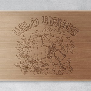 Skeleton Surfing Svg, Skeleton Beach Dxf , Wild Waves Png, Funny Skull ...