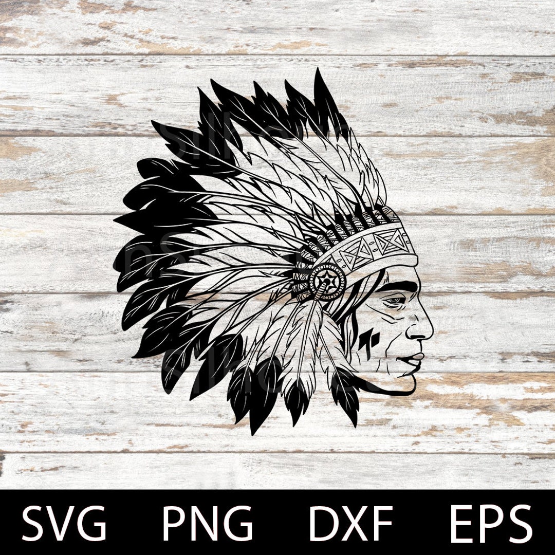 Native American Svg, American Indian Laser Cut File, Indigenous People ...