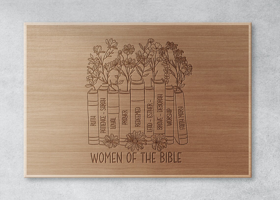 Women of the Bible Svg, Floral Book Svg, Religious Quote, Mental Health ...