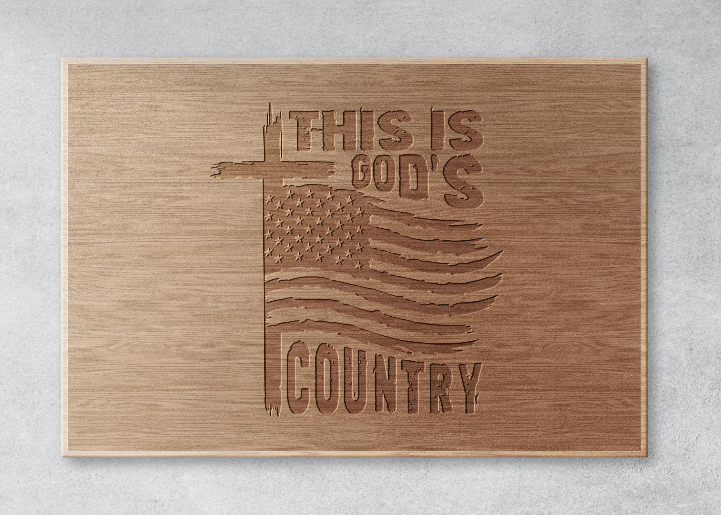This is God’s Country SVG, American Flag Cross SVG, Christian Patriotic ...