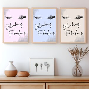 Lash Tech Decor Eye Lashes Spa Interior Design Matte Vertical Posters ...