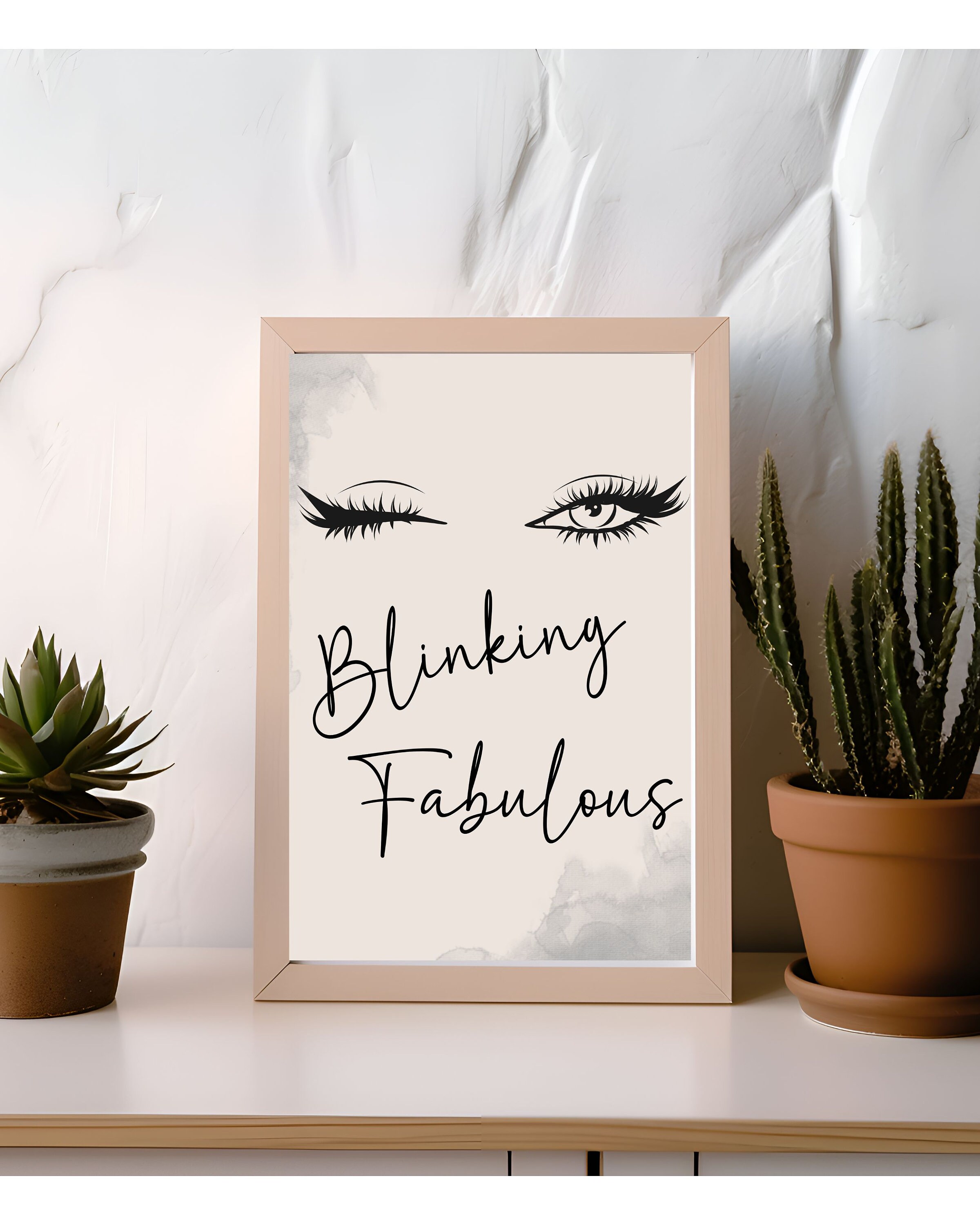 Lash Tech Decor Eye Lashes Spa Interior Design Matte Vertical Posters ...