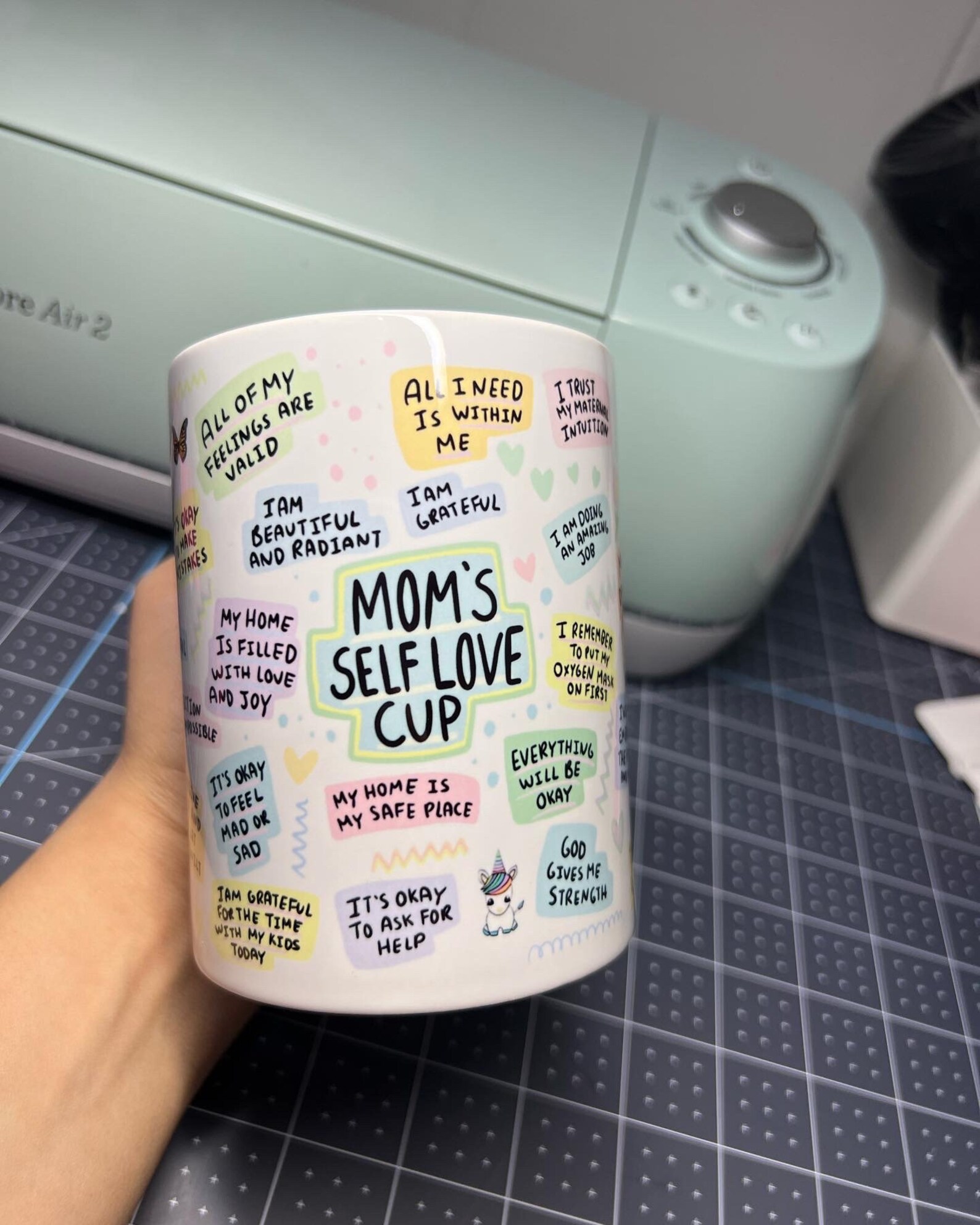 Mom Self Love Affirmations Mug | Gift | Affirmations | Mom Appreciation ...
