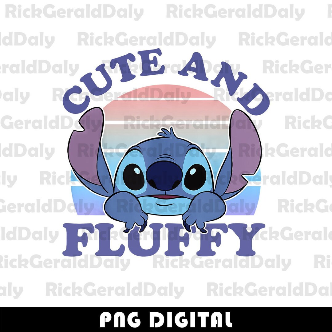 Cute and Fluffy Stitch PNG Stitch Png Lilo and Stitch - Etsy Singapore