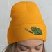 Frog With Knife Cuffed Beanie Embroidered Hat Rave Festival Wear - Etsy