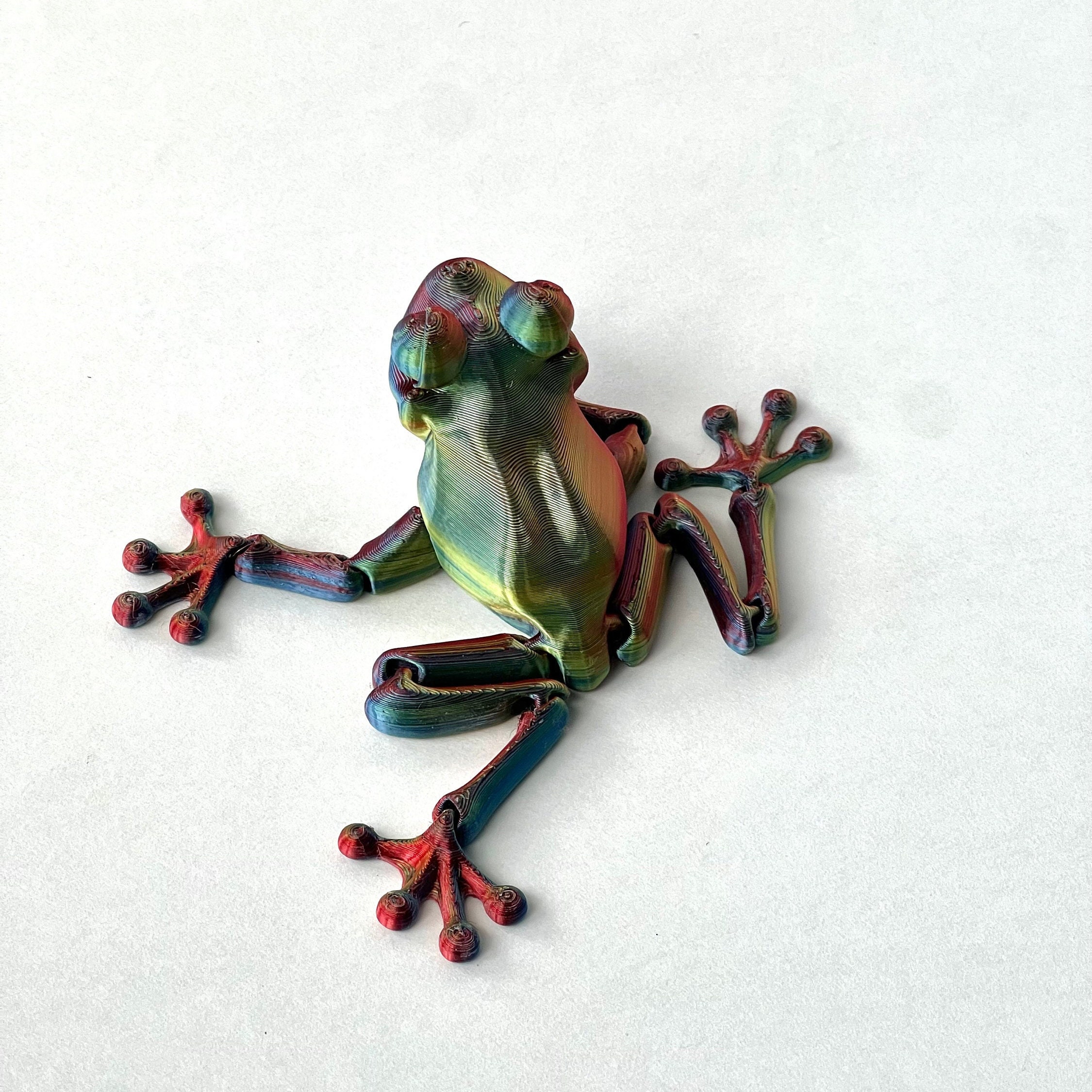 Flexi Frog Articulated Frog Fidget Sensory Toy 3D Printed Collectable ...