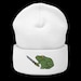 Frog With Knife Cuffed Beanie Embroidered Hat Rave Festival Wear - Etsy