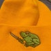 Frog With Knife Cuffed Beanie Embroidered Hat Rave Festival Wear - Etsy
