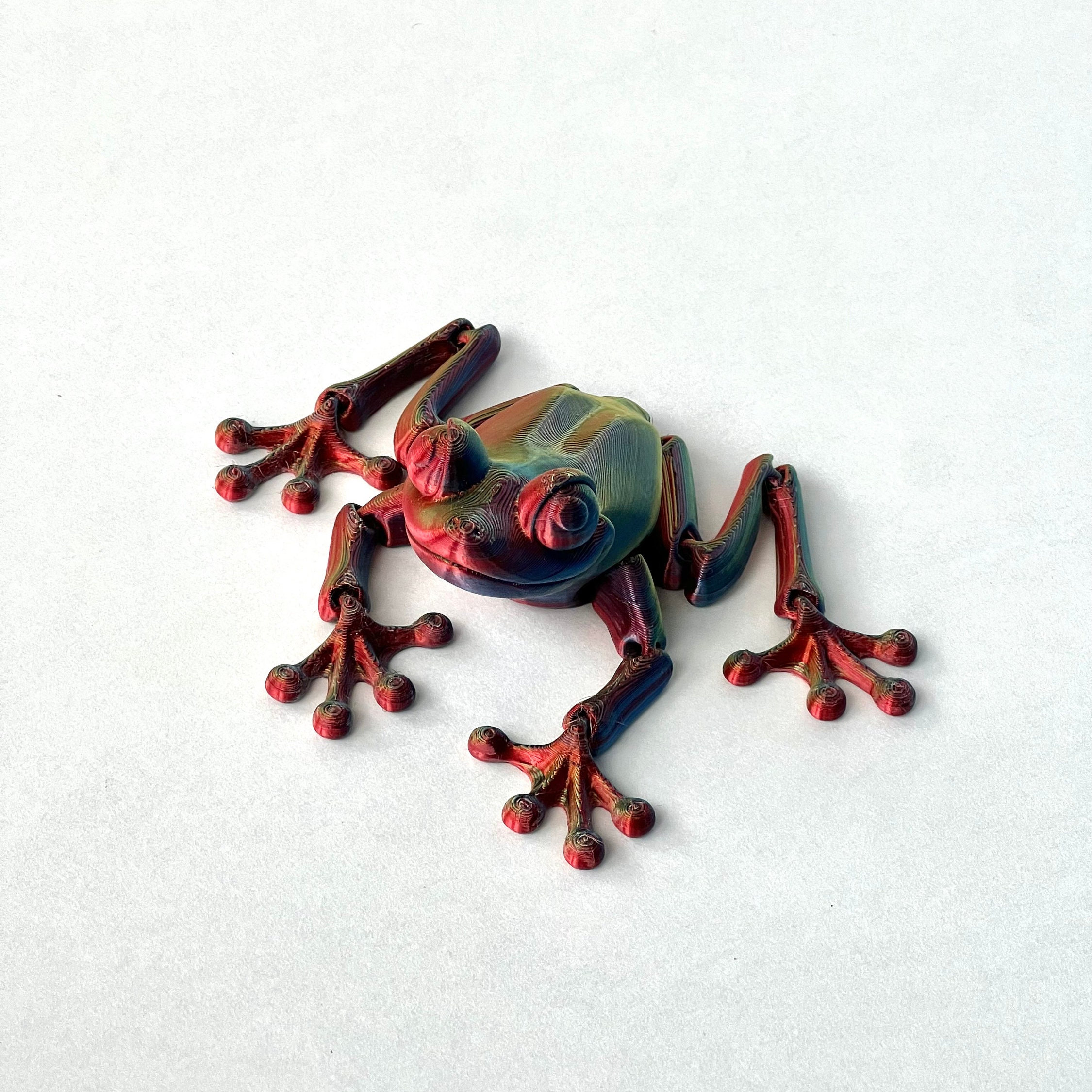 Flexi Frog Articulated Frog Fidget Sensory Toy 3D Printed Collectable ...
