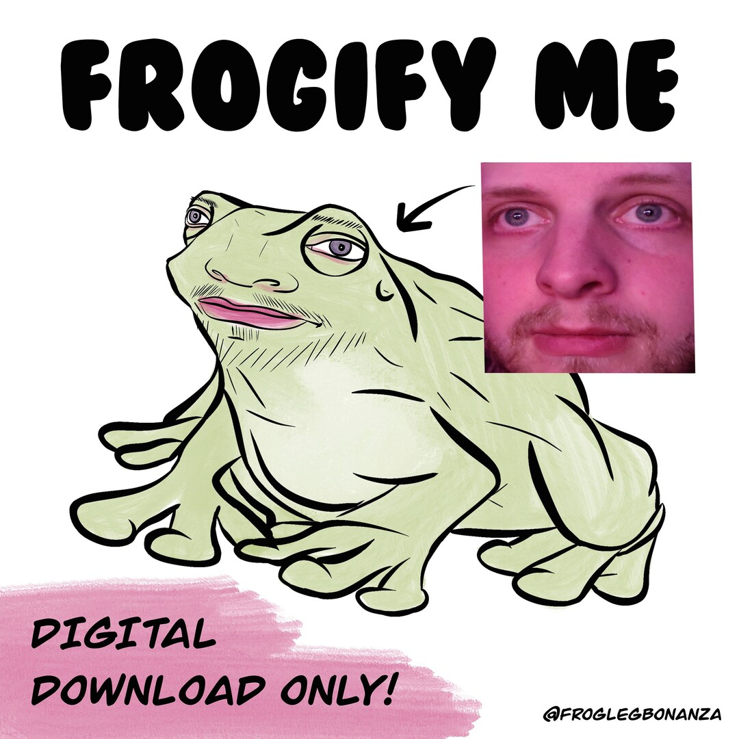 FROGIFY Me | Custom Frog Caricature | Become A Frog - Etsy