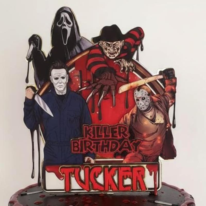 Classic Horror Cake Topper - Etsy