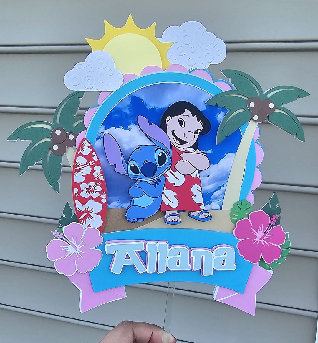 Stich Cake Topper, Stich Party Theme, Stich Party Decoration, Stich ...