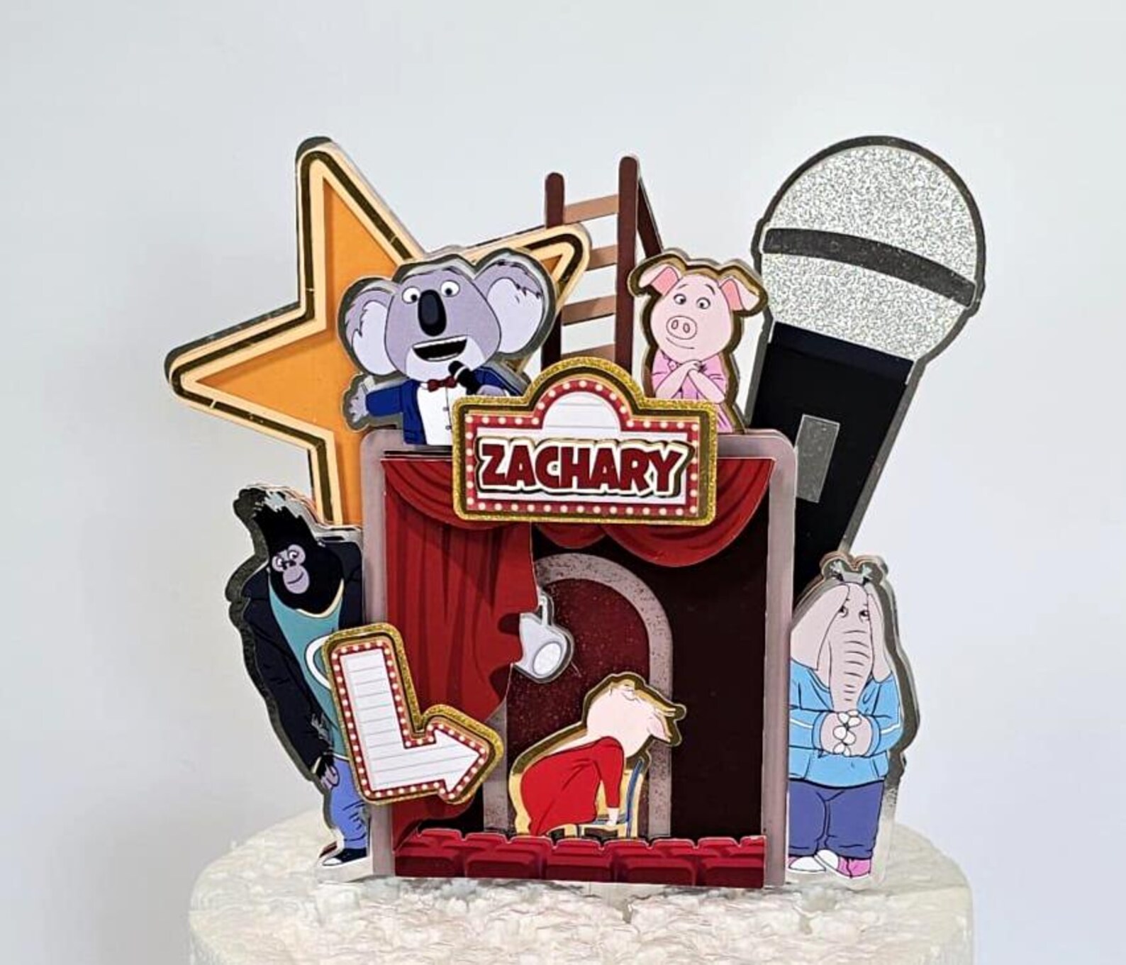 Sing Movie Cake Topper: Personalized Birthday Party Decoration - Etsy