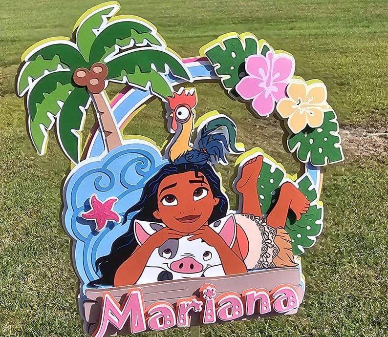Moana Cake Topper, Moana Party Decorations, Moana Party, Moana ...