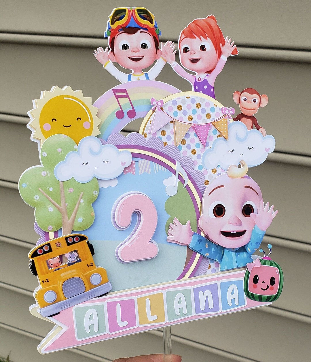Coconut JJ Melon Cake Topper Birthday Decorations Melon Festival - Etsy