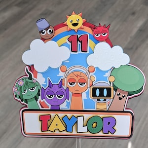 Sprunki Cake Topper: Custom Birthday Party Decoration - Etsy