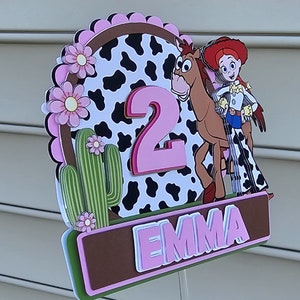 Toy Stores/ Birthday/shaker Cake Topper/jessie - Etsy