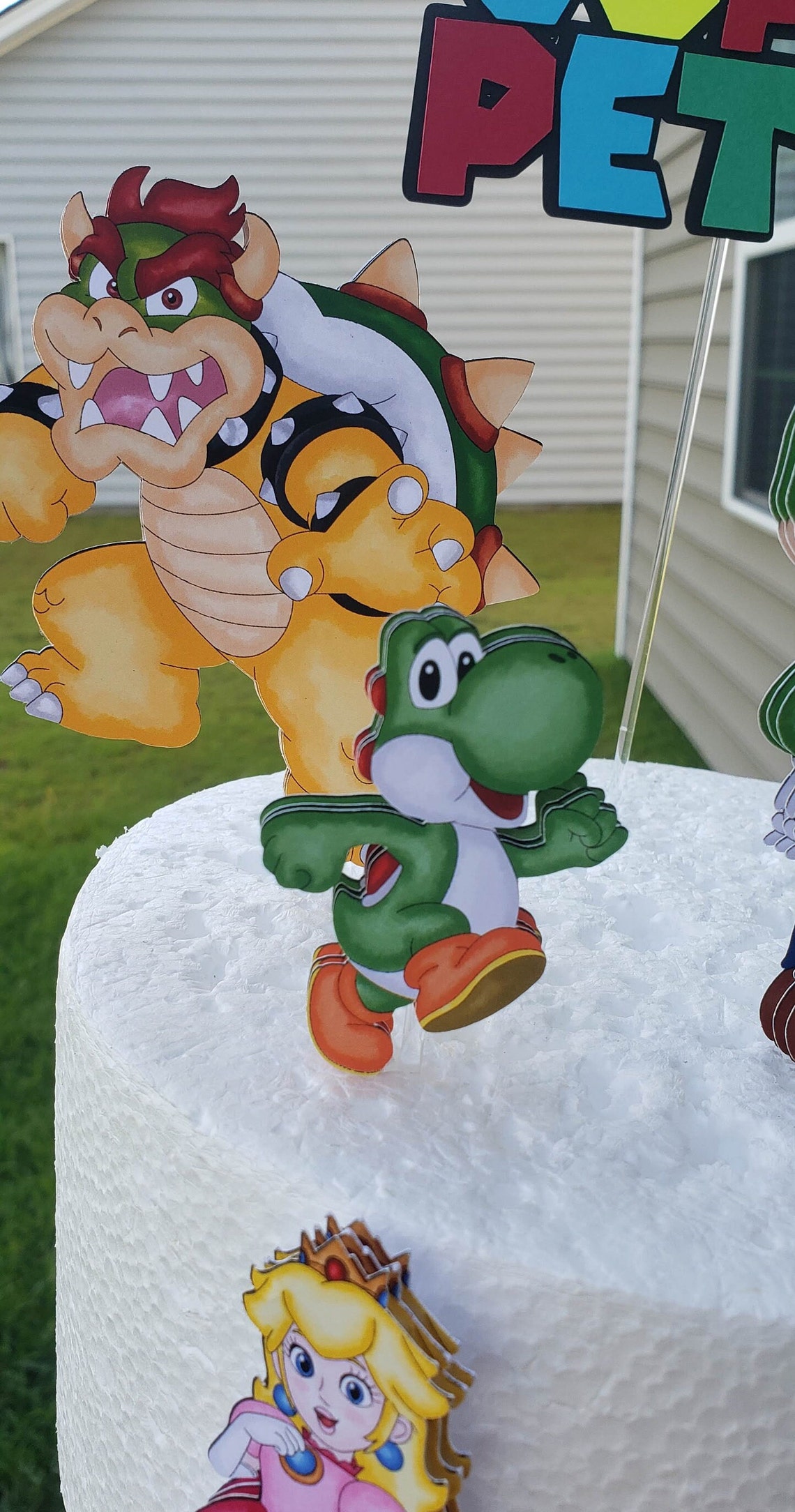 Super Mario Cake Topper, Mario Cake Topper, Super Mario Birthday Party ...