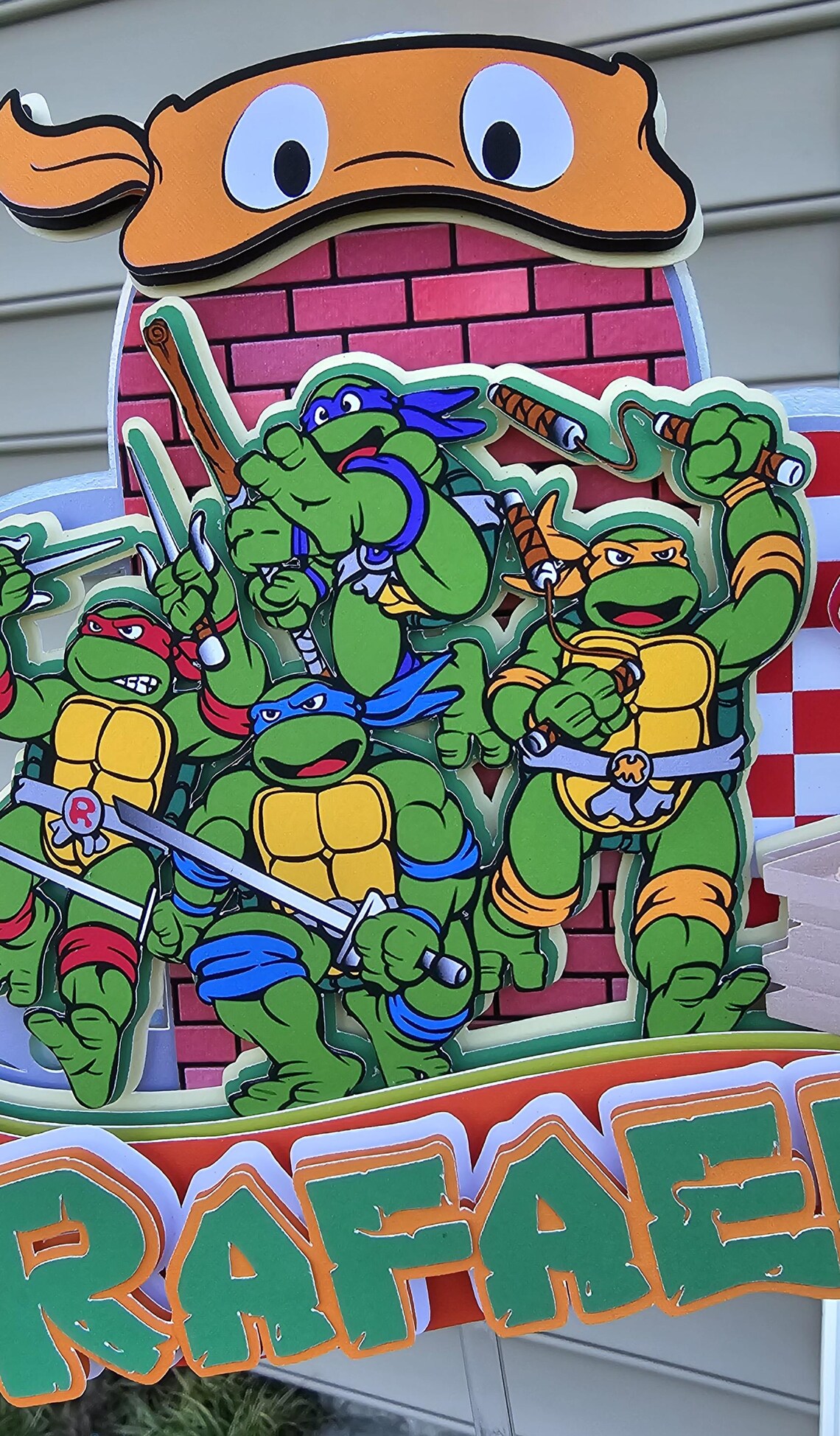 Teenage Mutant Ninja Turtle Cake Topper: Handmade Ninja Party ...